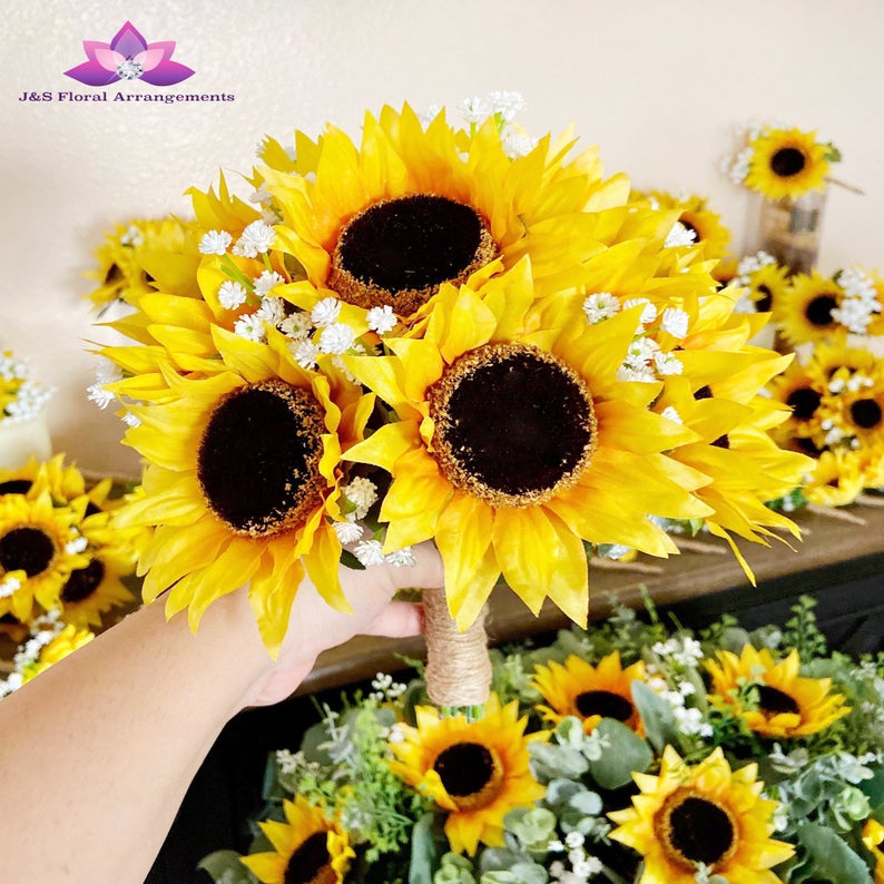 Maya Sunflower Babybreath Bundle – J & S Floral